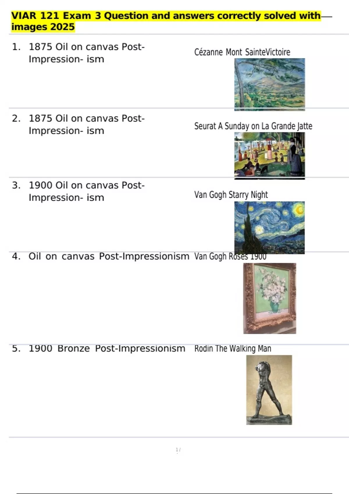 VIAR 121 Exam 3 Question and answers correctly solved with images 2025 ...