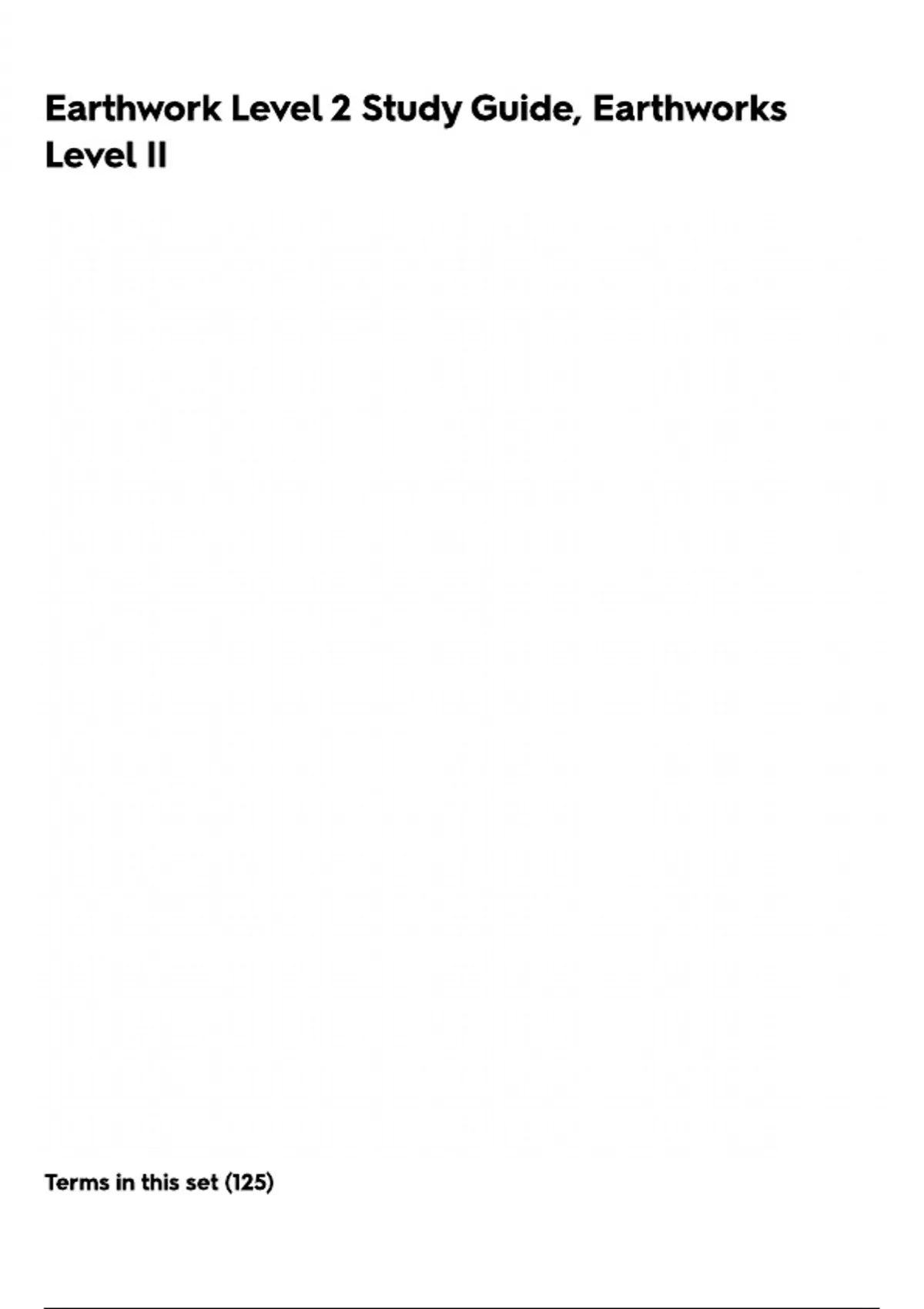 Exam Package for Earthwork Level 2 Study Guide, Earthworks Level II ...