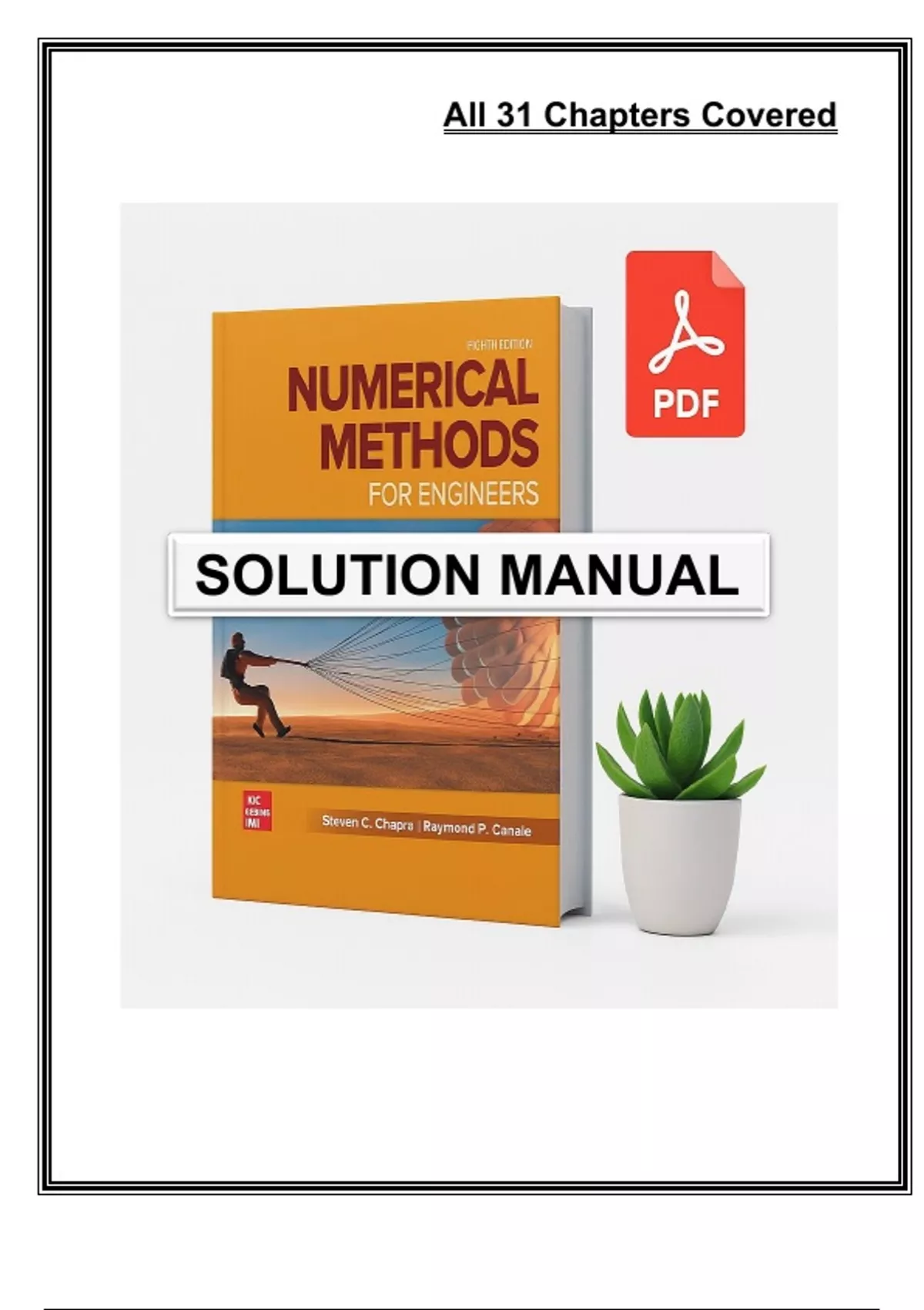 Solution Manual for Numerical Methods for Engineers, 8th Edition ...