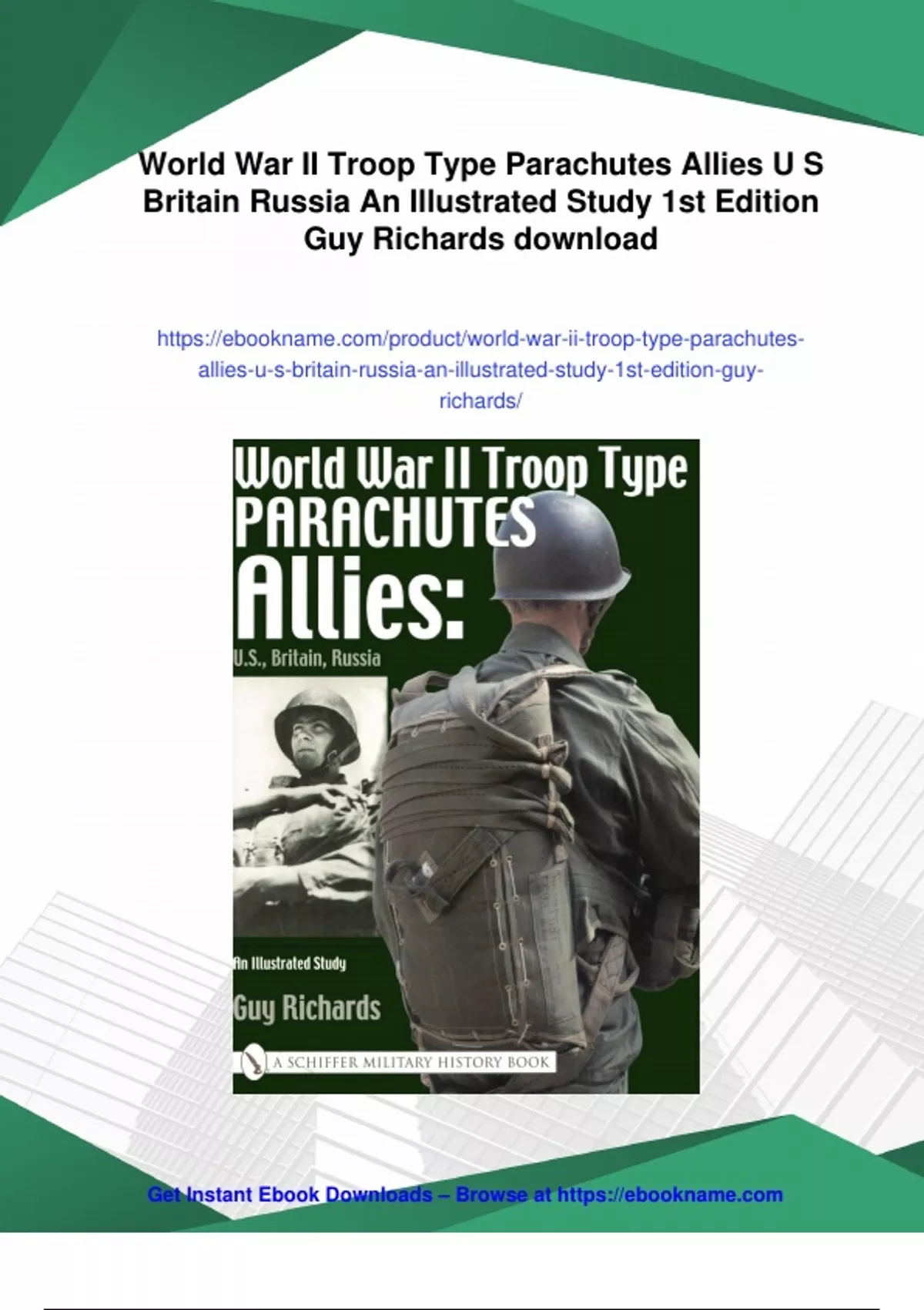Summary World War II Troop Type Parachutes Allies U S Britain Russia An ...
