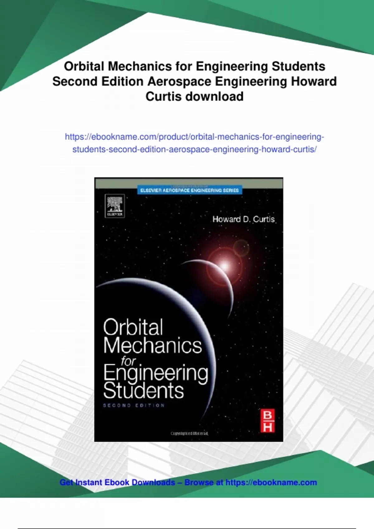 Summary Orbital Mechanics for Engineering Students Second Edition ...