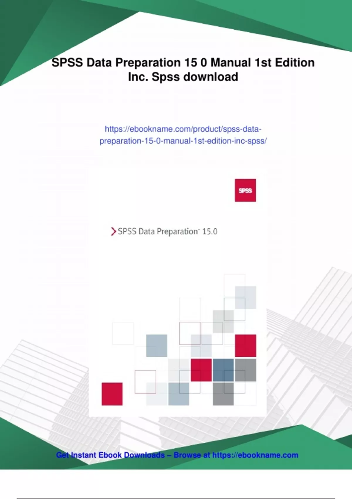 Summary SPSS Data Preparation 15 0 Manual 1st Edition Inc. Spss ...