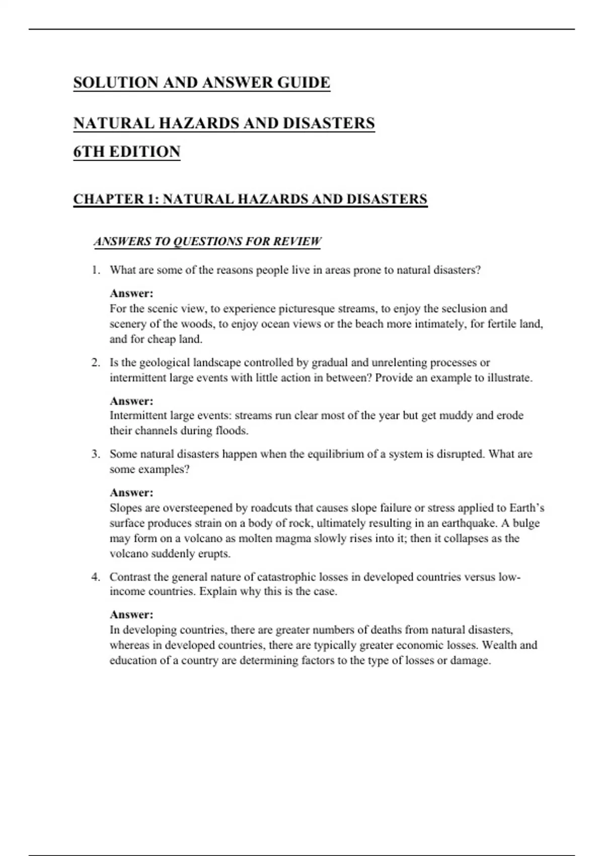 Natural Hazards and Disasters – 6th Edition by Hyndman & Hyndman ...