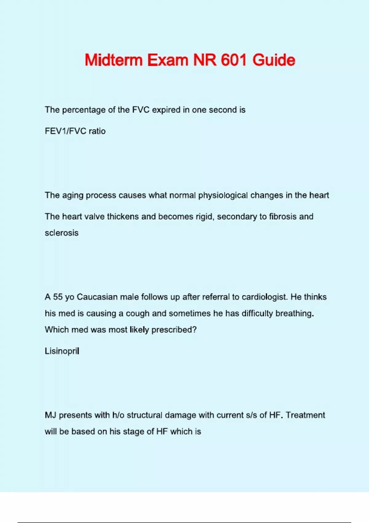 Midterm Exam NR 601 [NEW 2025/2026 UPDATE] COMPREHENSIVE EXAM QUESTIONS ...