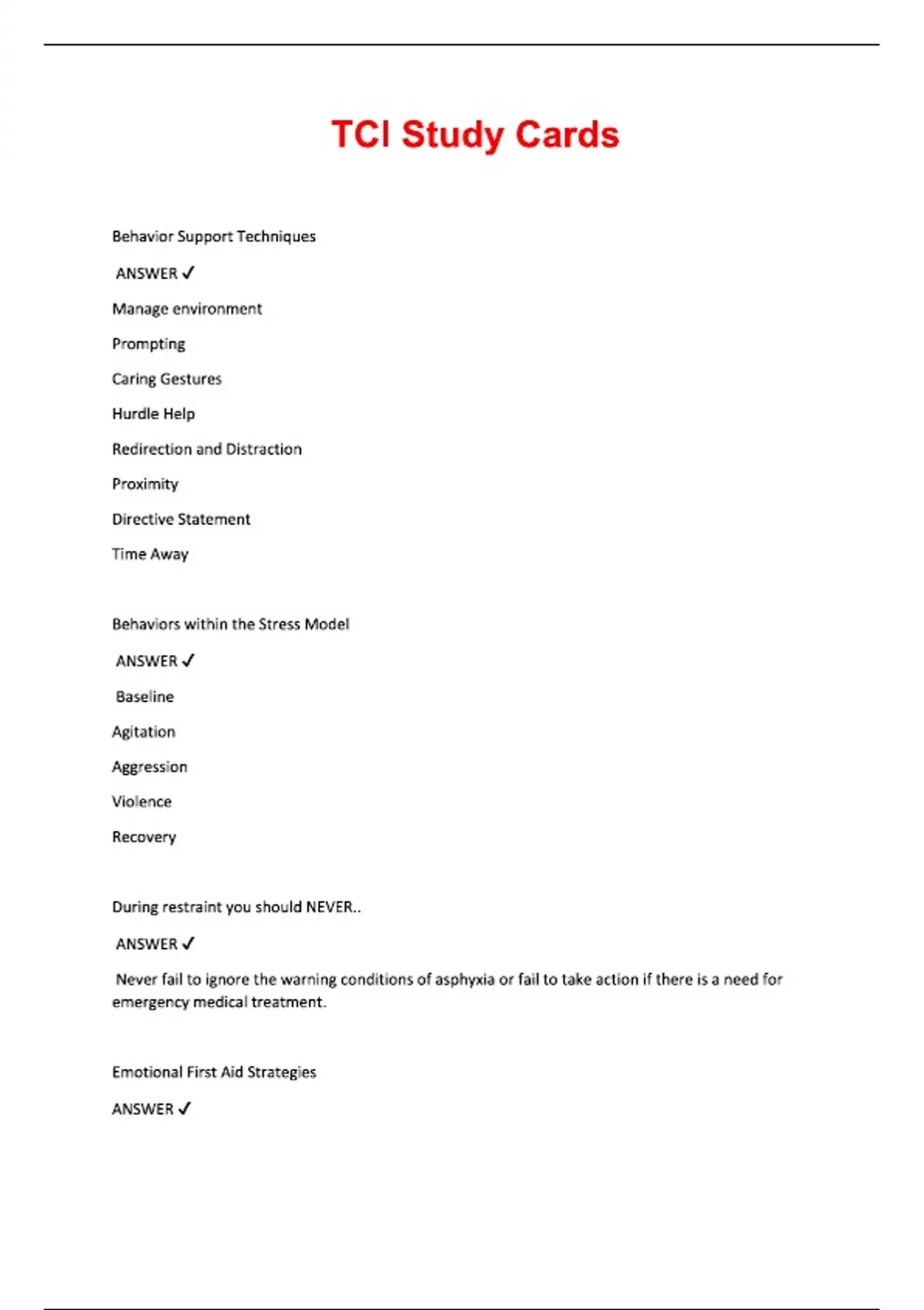 TCI Study Cards 2025 Questions & answers with complete solution - Tci ...