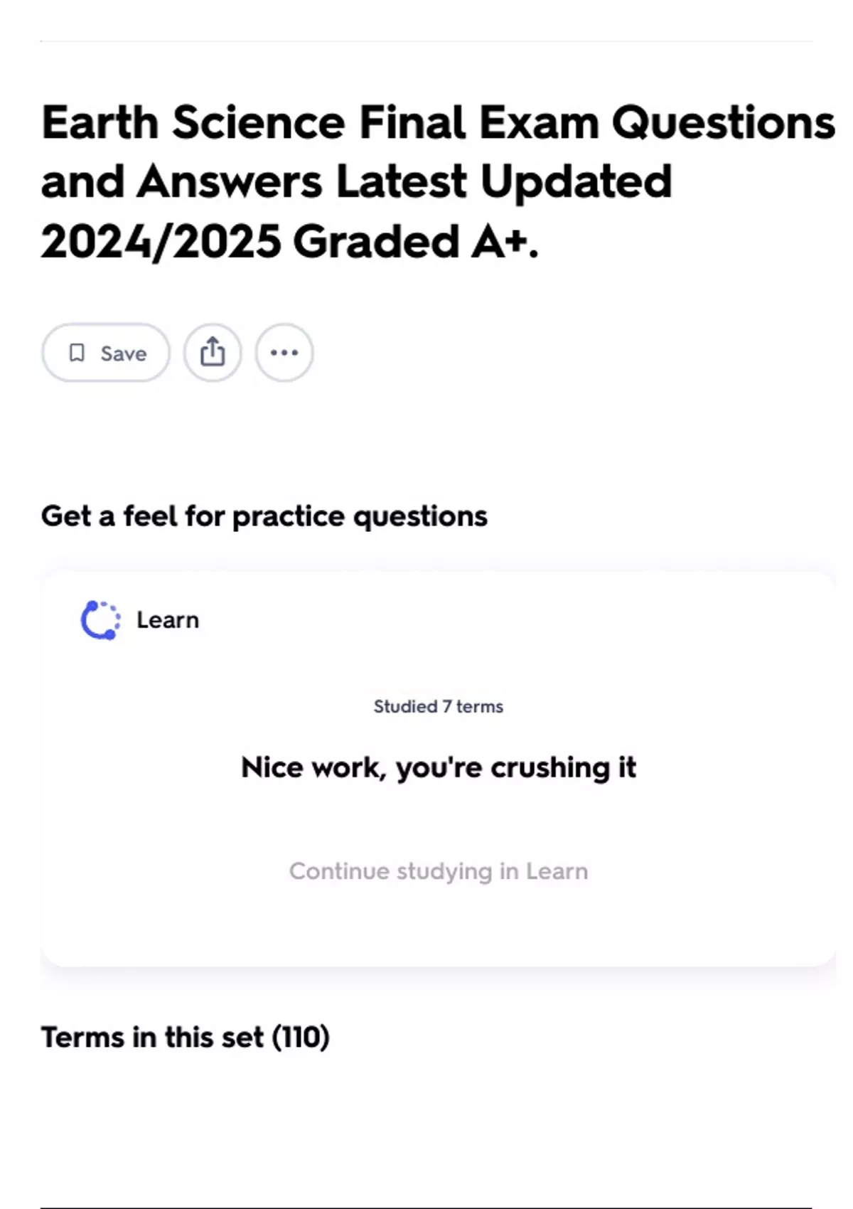 Earth Science Final Exam Questions and Answers Latest Updated 2024/2025 ...
