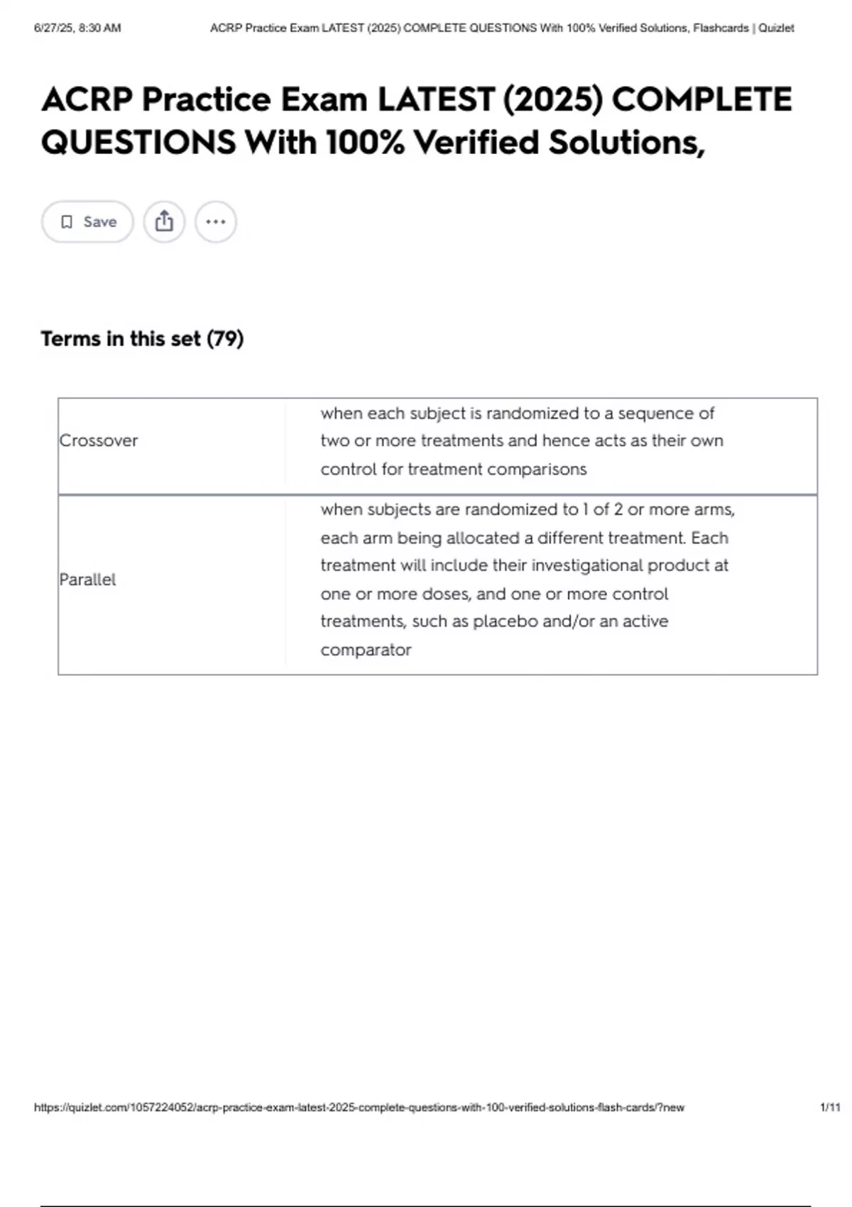 ACRP Practice Exam LATEST (2025) COMPLETE QUESTIONS With 100% Verified ...