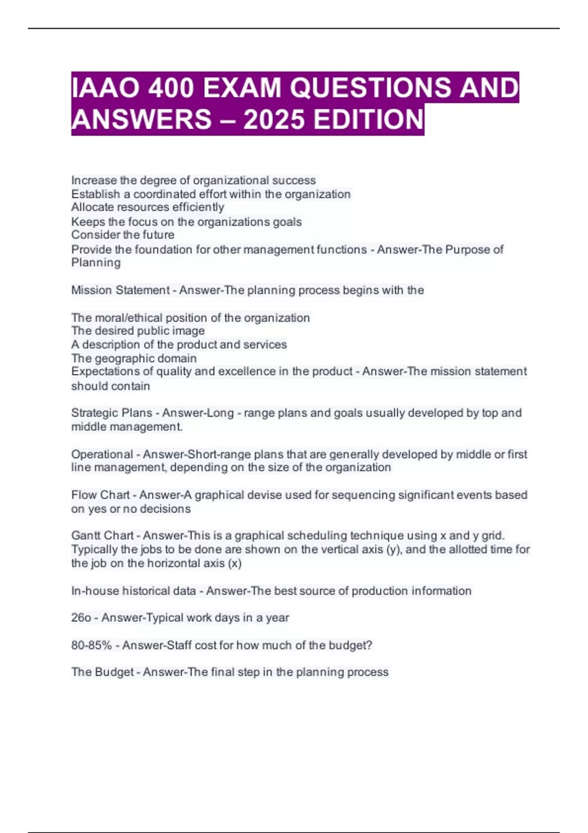 IAAO 400 EXAM QUESTIONS AND ANSWERS – 2025 EDITION - IAAO 400 - Stuvia US