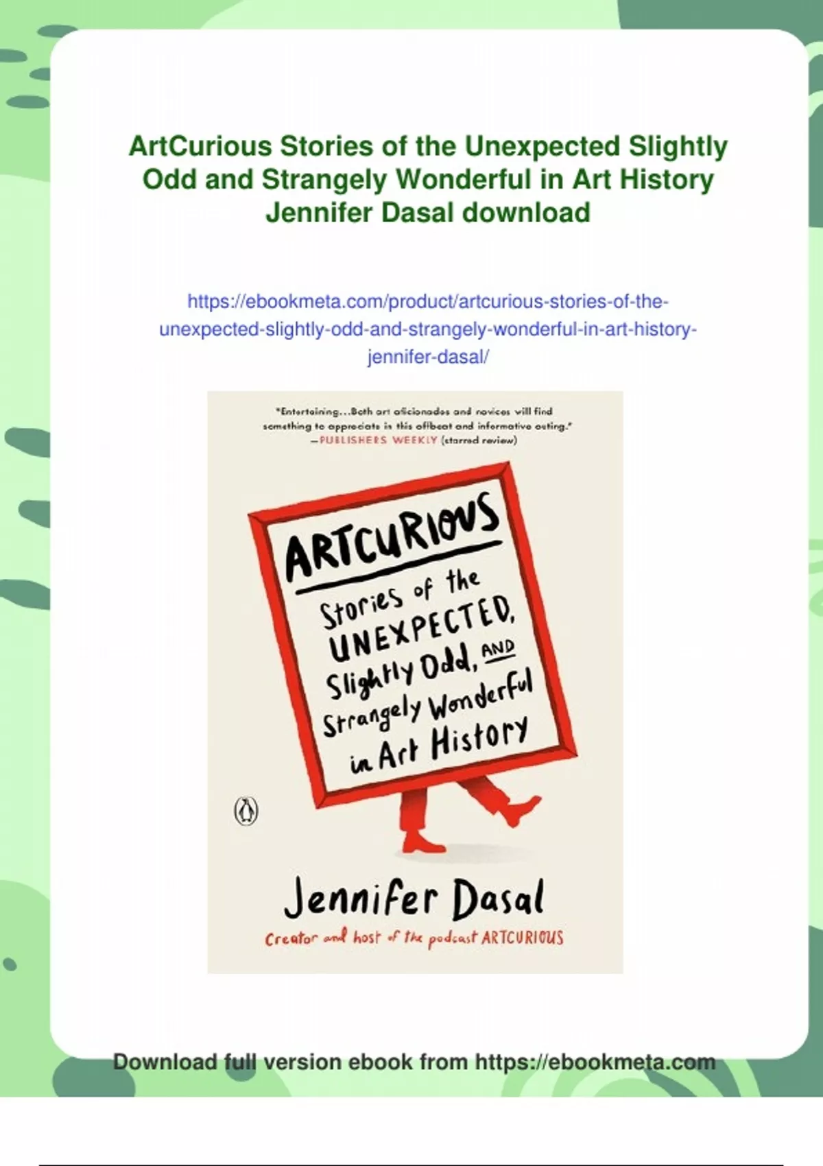 Summary ArtCurious Stories of the Unexpected Slightly Odd and Strangely ...