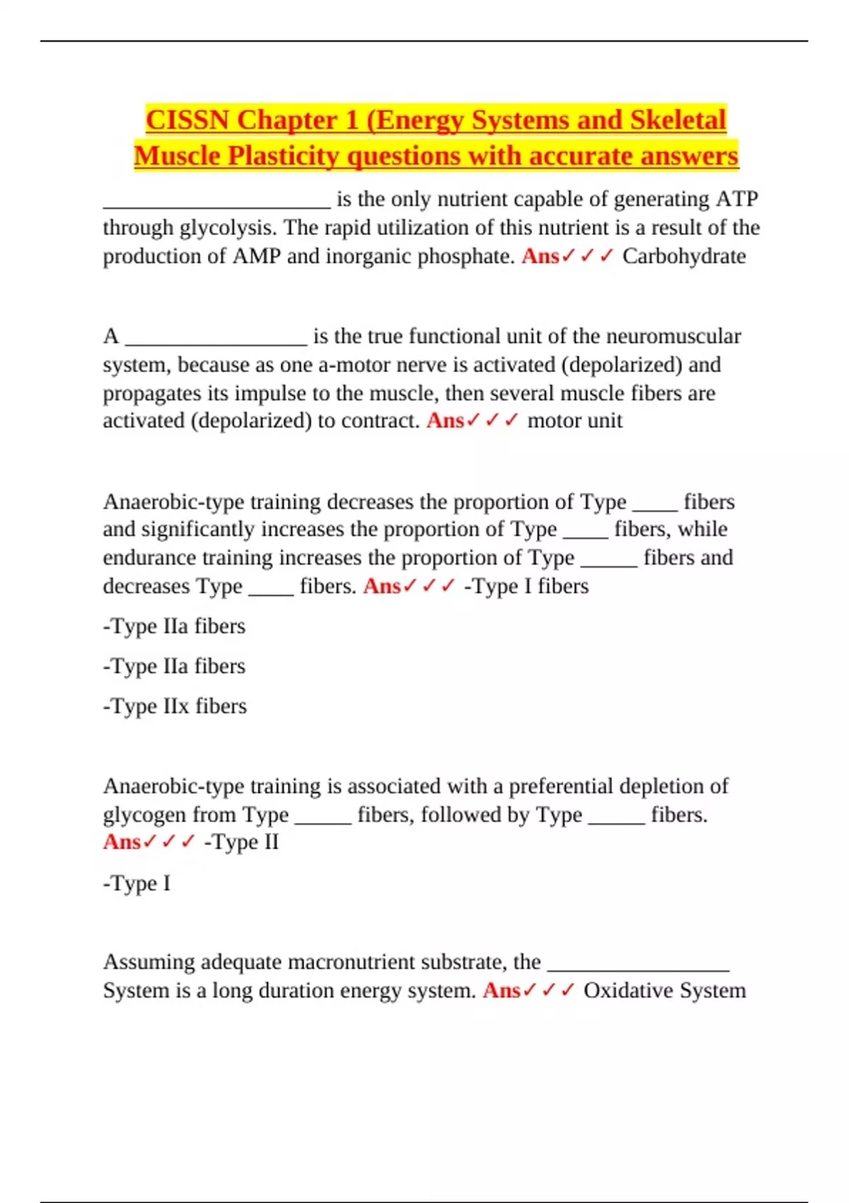CISSN Chapter 1 – Energy Systems & Skeletal Muscle Plasticity ...