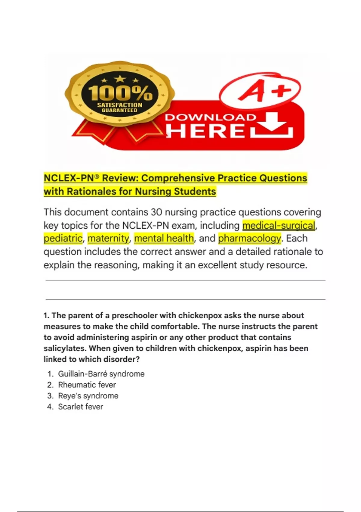 NCLEX-PN® Review – Comprehensive Practice Questions with Rationales for ...