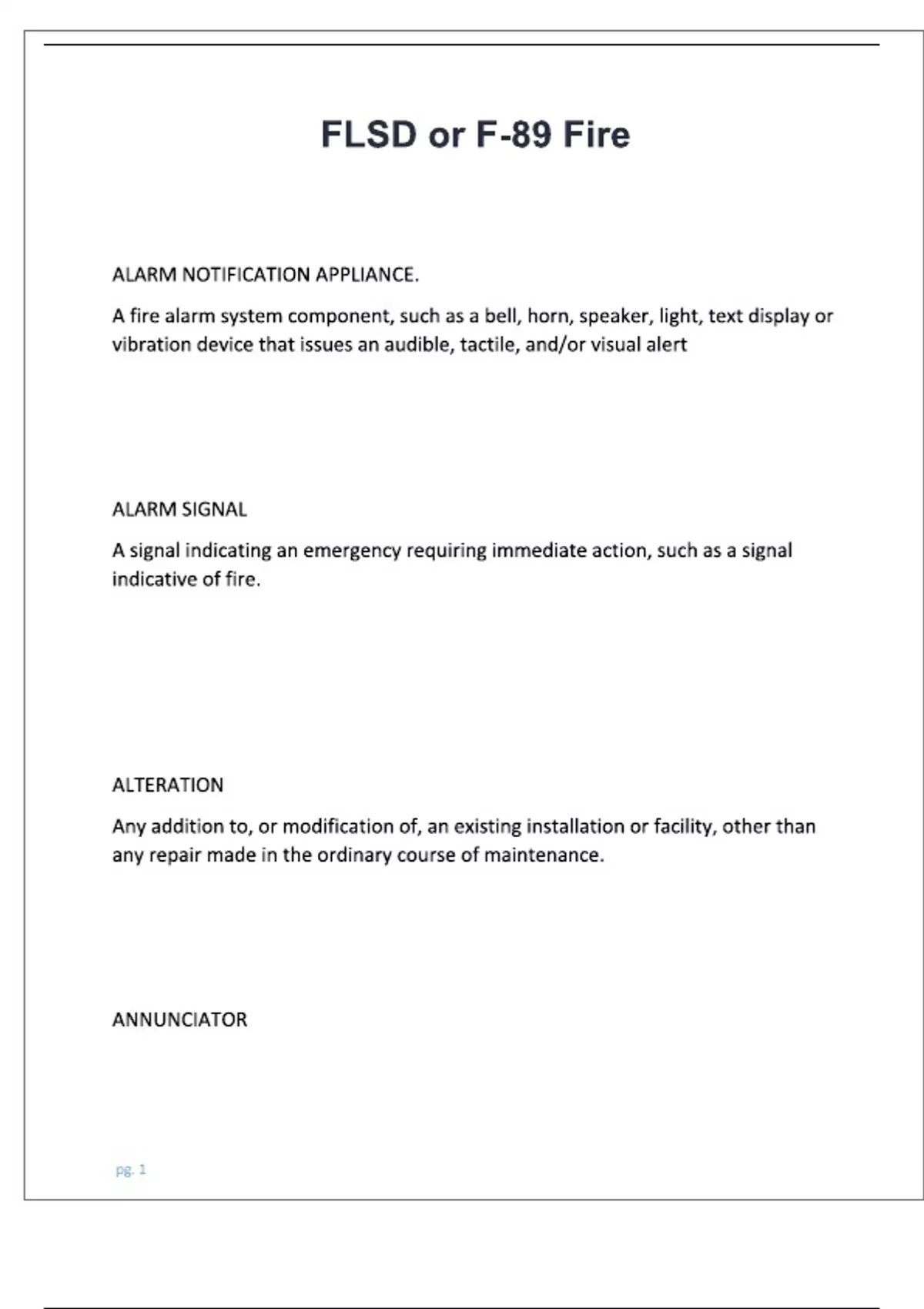 FLSD or F-89 Fire (Latest 2025/ 2026) Real Exam: Questions with ...