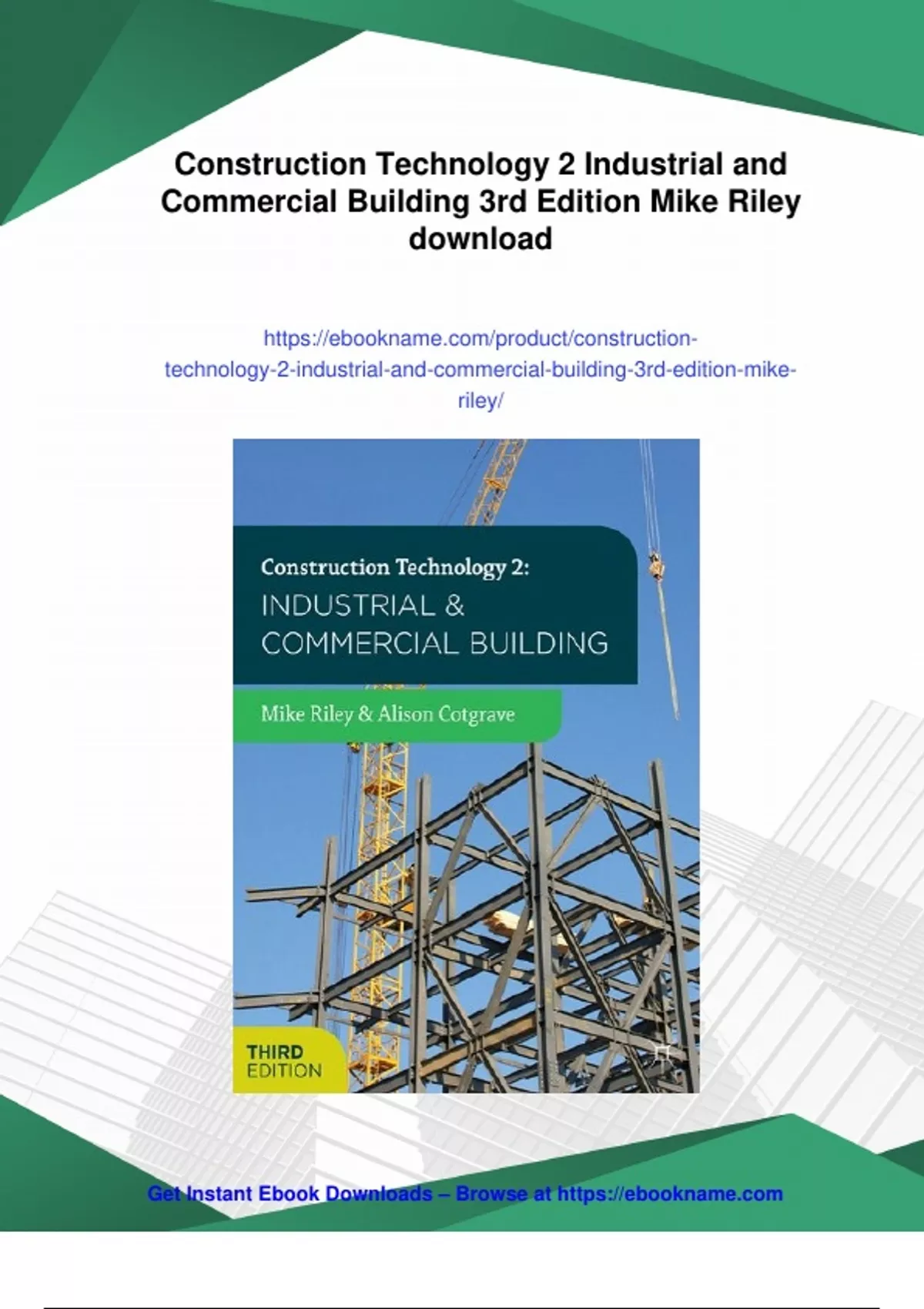 Summary Construction Technology 2 Industrial and Commercial Building ...