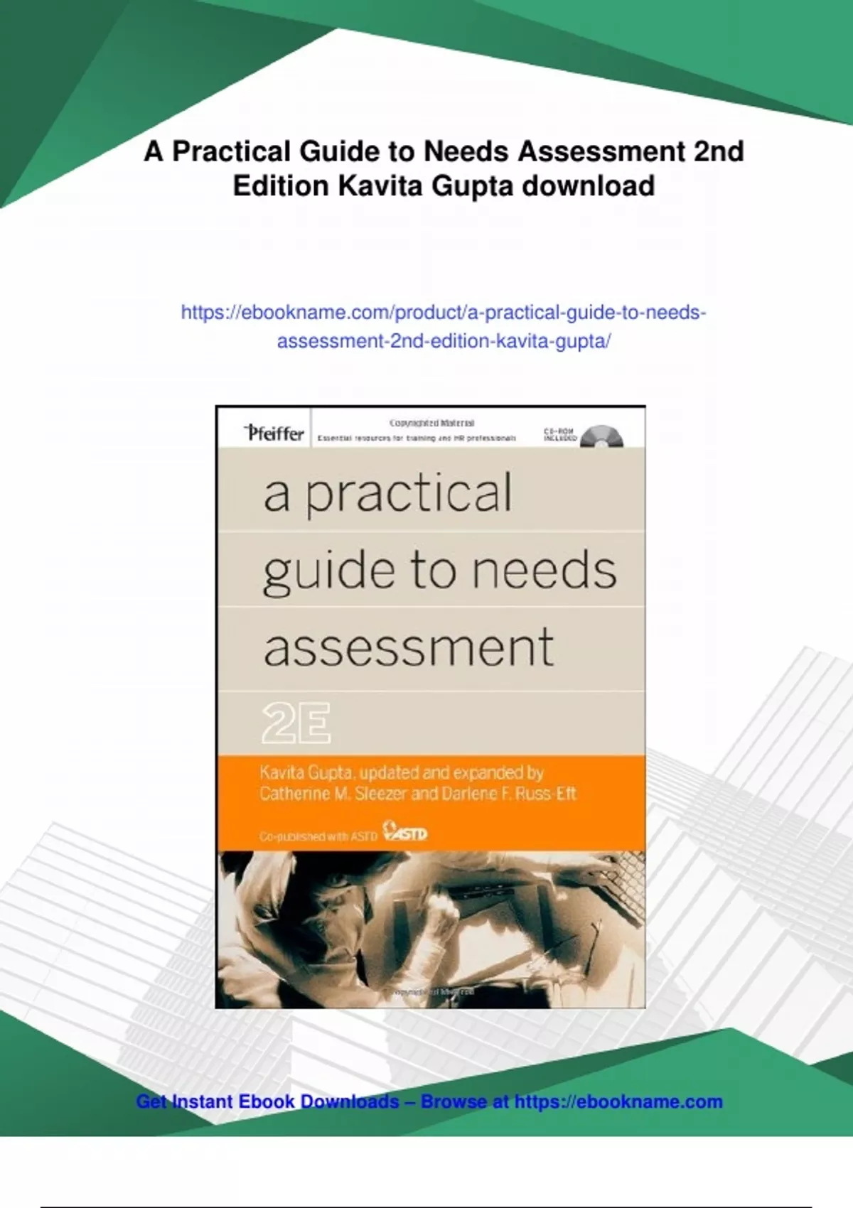 Summary A Practical Guide to Needs Assessment 2nd Edition Kavita Gupta ...