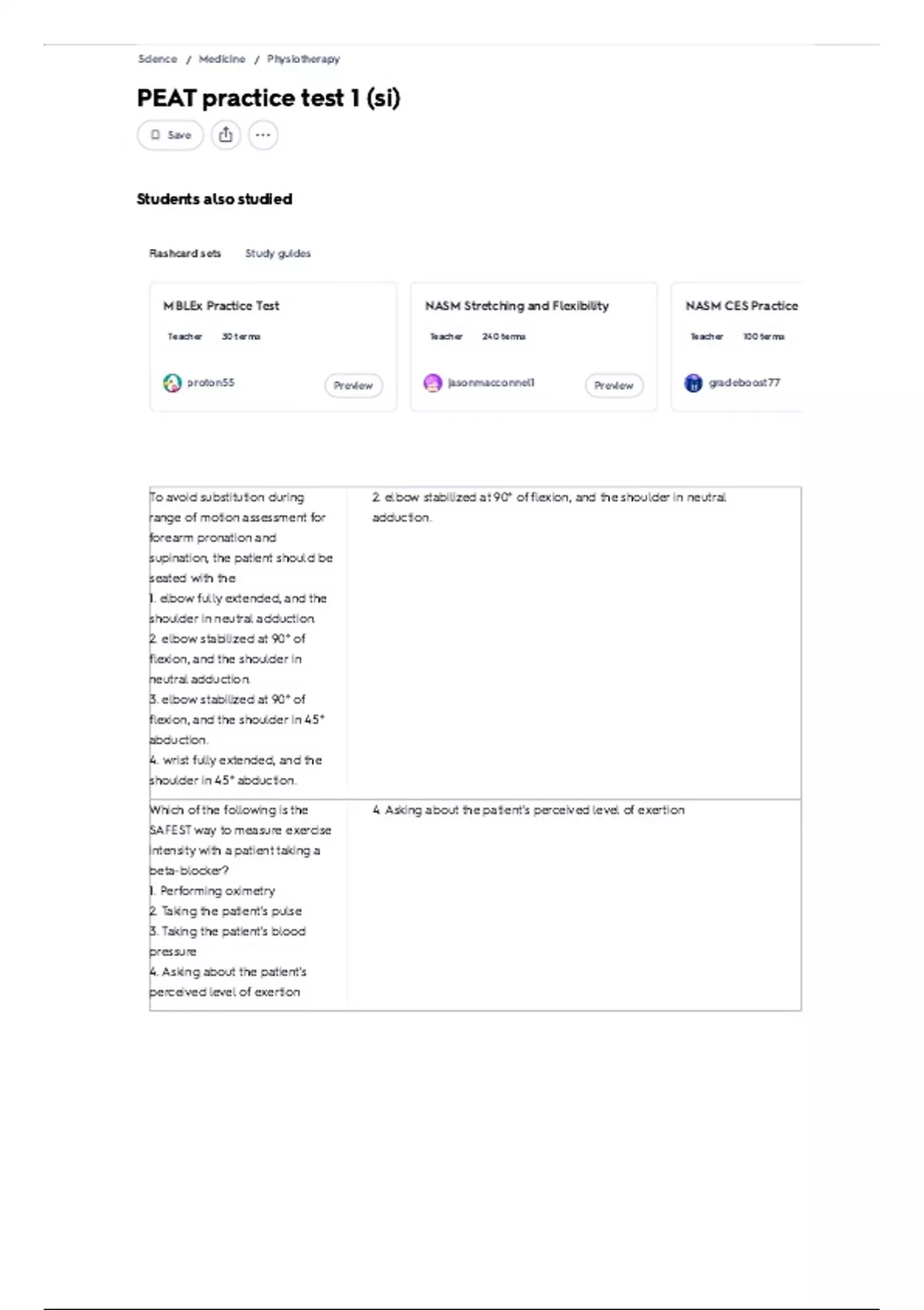 PEAT practice test 1 (si) LATEST VERSION 2025 ACTUAL EXAM TEST BANK 200 ...