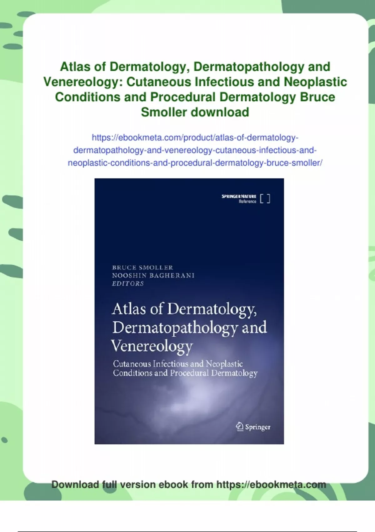 Summary Atlas of Dermatology, Dermatopathology and Venereology ...