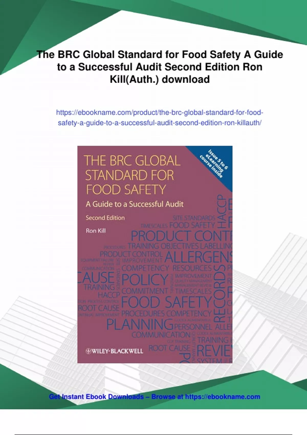 Summary The BRC Global Standard for Food Safety A Guide to a Successful ...