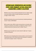 DEFENSE BASIC PRESERVATION AND PACKING STUDY GUIDE SUMMARY ACTUAL EXAM WITH GUARANTEED CORRECT ...