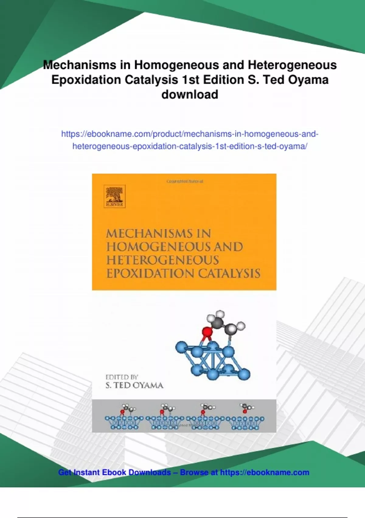 Summary Mechanisms in Homogeneous and Heterogeneous Epoxidation ...