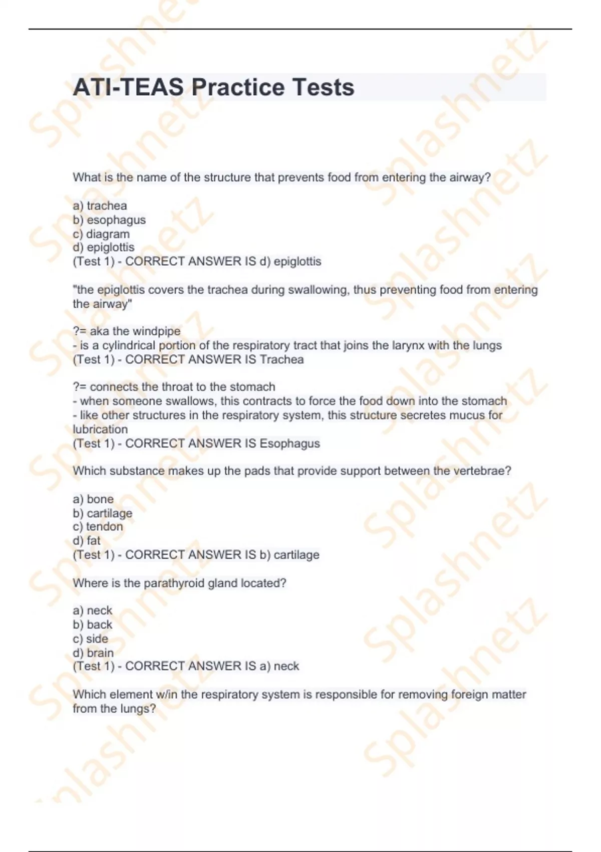 ATI TEAS Practice Tests - ATI TEAS 7 - Stuvia US