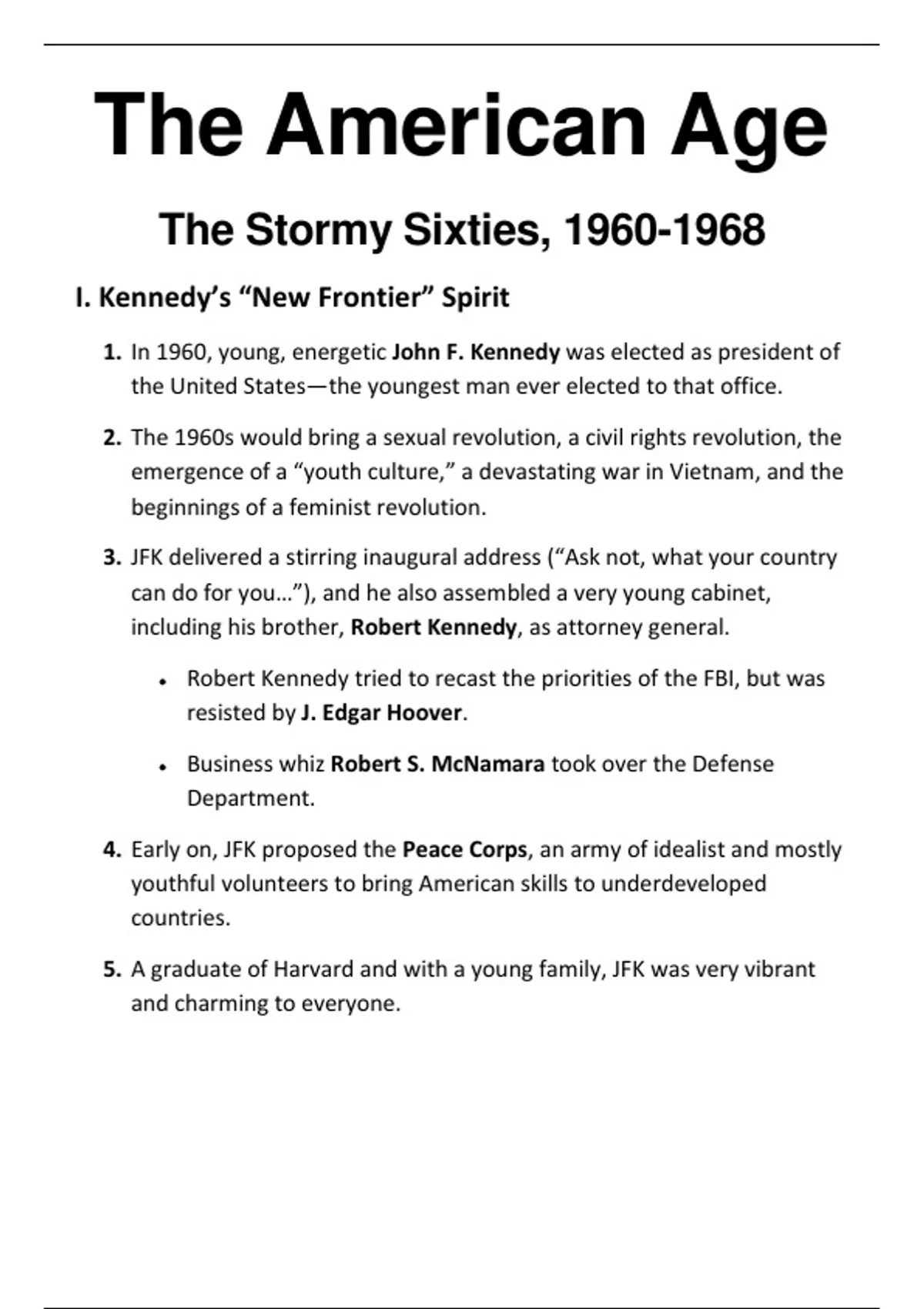 The Stormy Sixties: Protest, Progress, and Polarization (1960–1968 ...