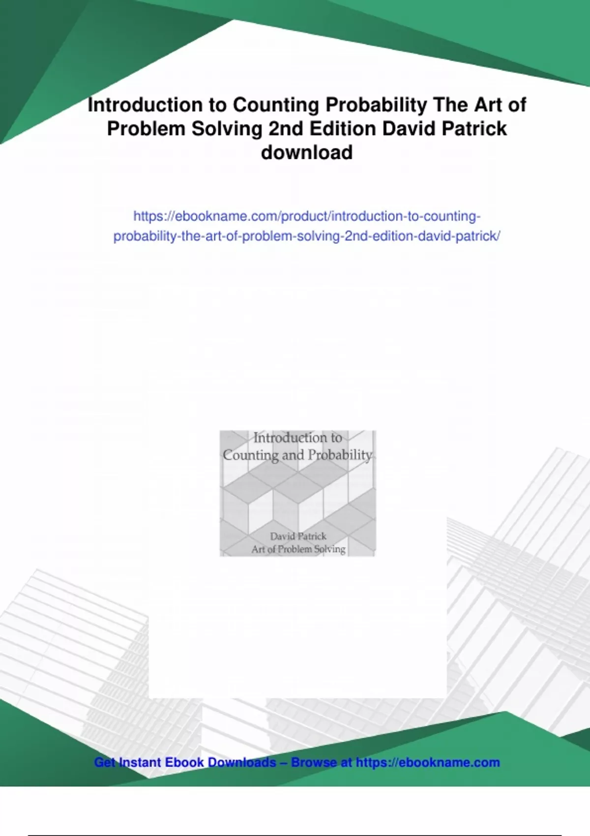 Summary Introduction to Counting Probability The Art of Problem Solving 2nd Edition David ...