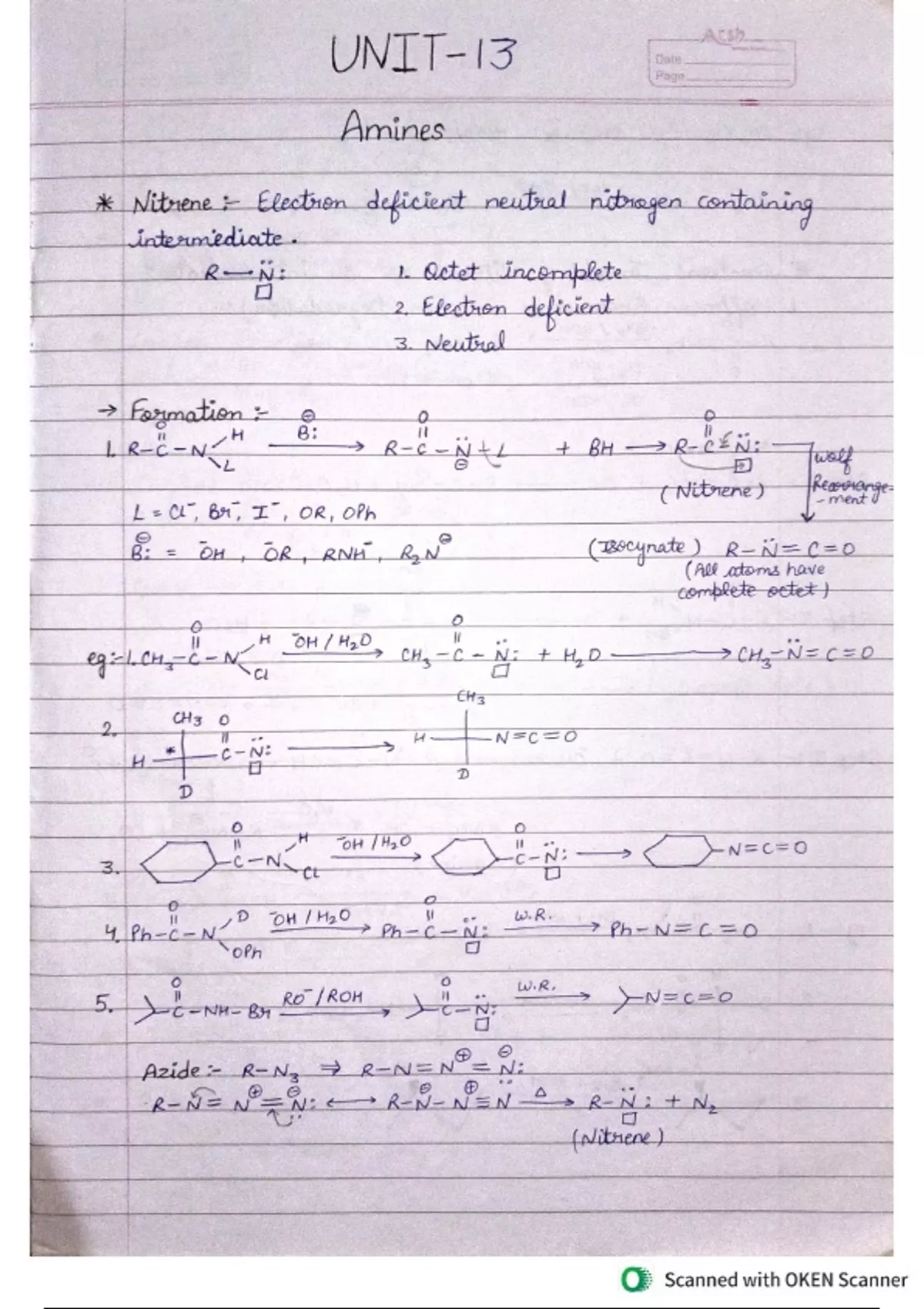Amines – Summary Notes for Organic Chemistry – Key Reactions ...