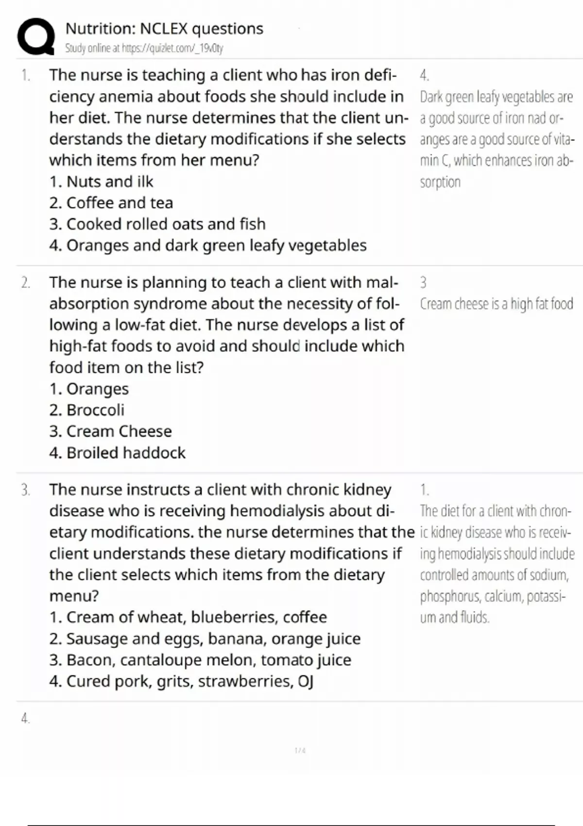 NCLEX-RN & NCLEX-PN Nutrition Nursing / Score 100% / 2025 Update ...