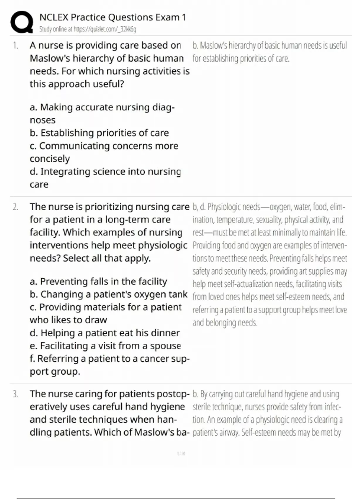 NCLEX-RN & NCLEX-PN Practice Exam 1 / Score 100% / 2025 Update / NCLEX ...