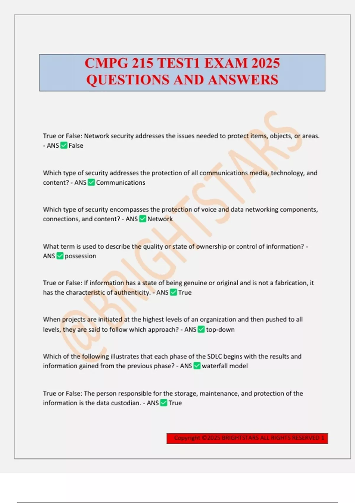 CMPG 215 TEST1 EXAM 2025 QUESTIONS AND ANSWERS - CMPG 215 - Stuvia US