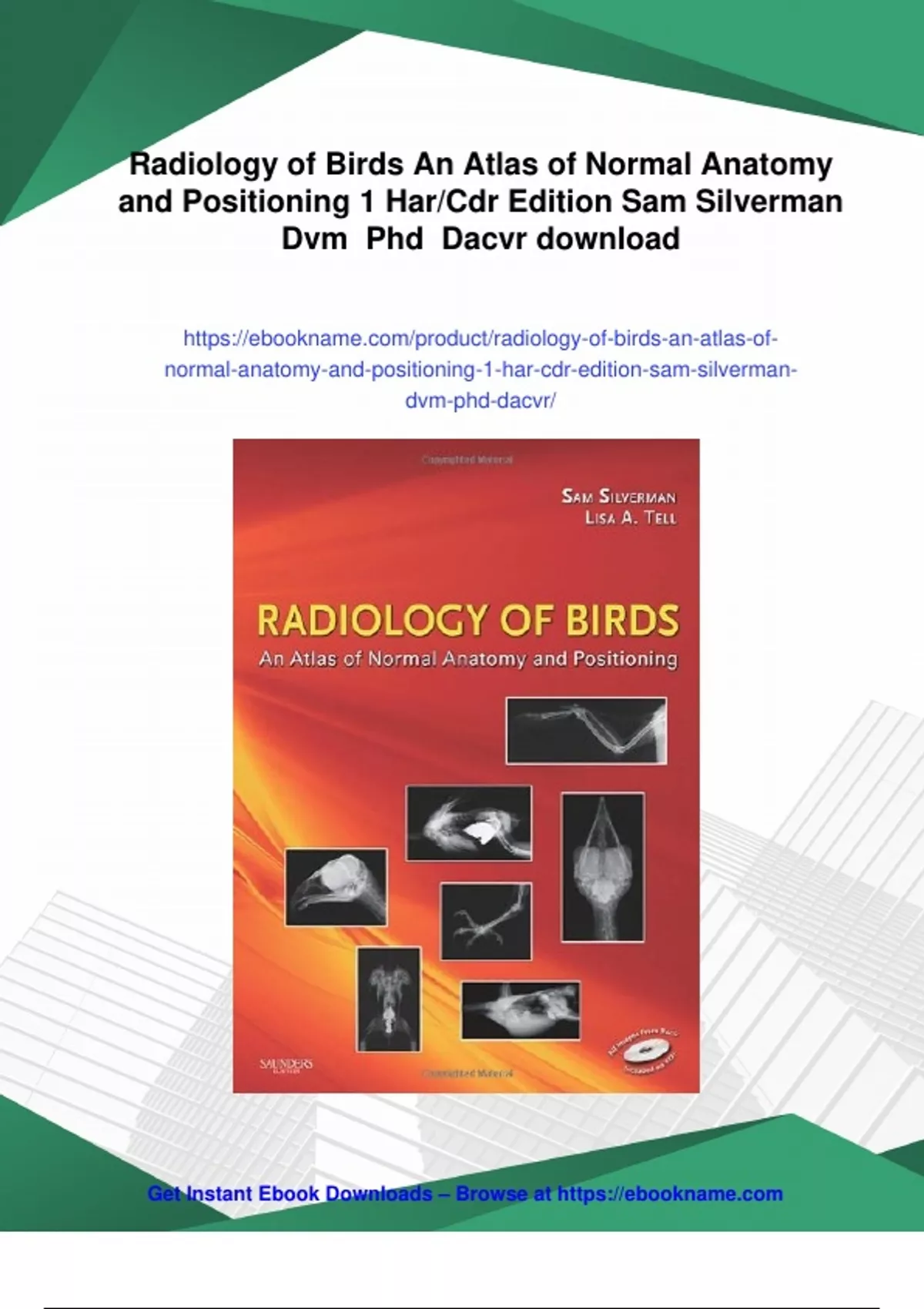 Summary Radiology of Birds An Atlas of Normal Anatomy and Positioning 1 ...