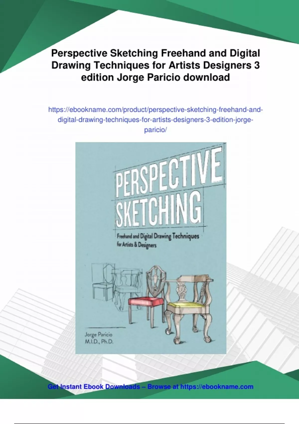Summary Perspective Sketching Freehand and Digital Drawing Techniques ...