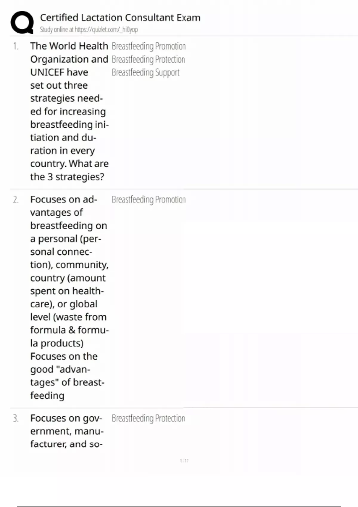 Certified Lactation Consultant Exam / Score 100% / 2025 Update / IBCLC Lactation Study Guide ...