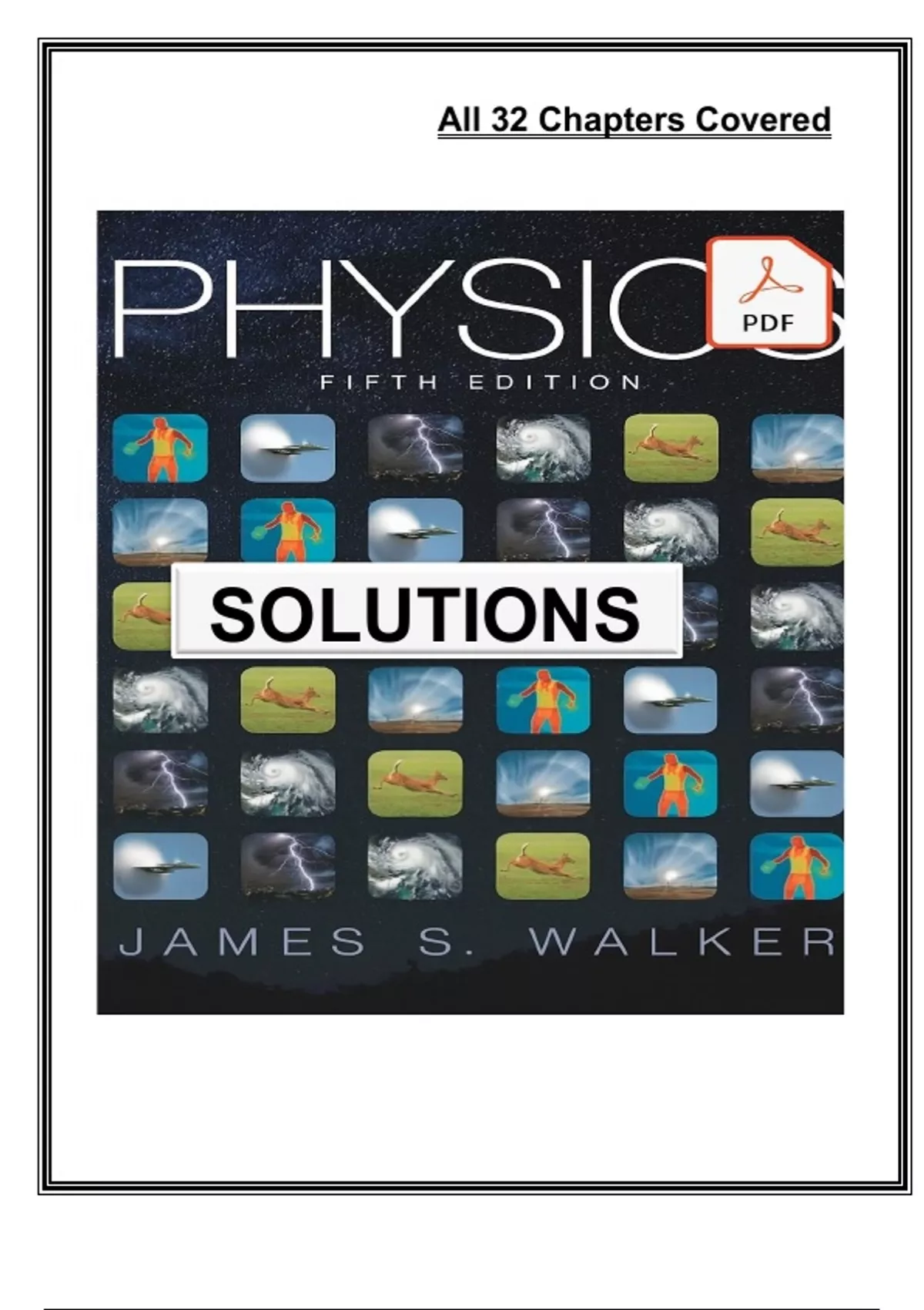 Solutions Manual for Physics | 5th Edition (2016) | Walker | Covers All ...