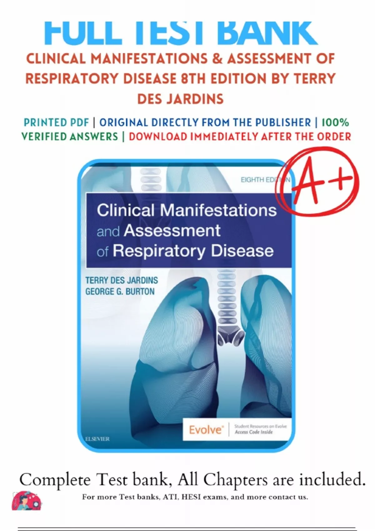 Test Bank for Clinical Manifestations and Assessment of Respiratory ...
