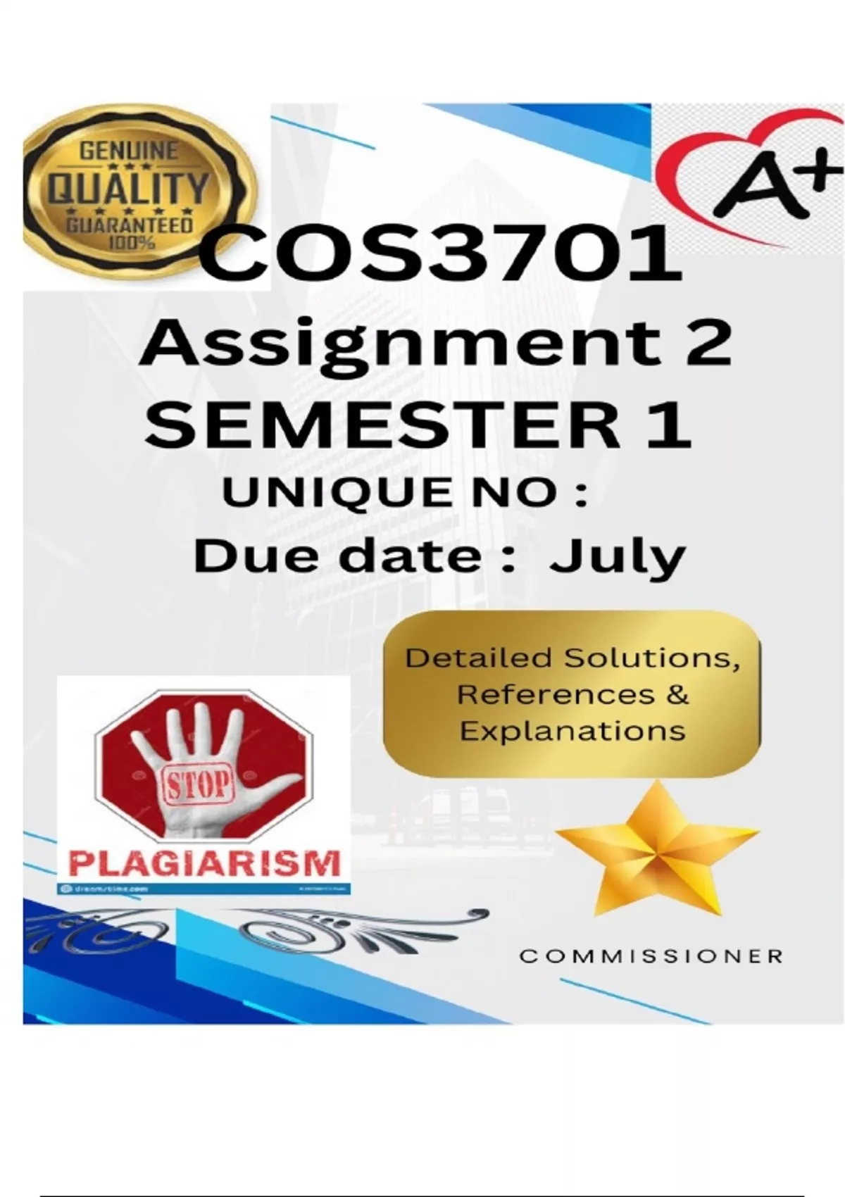 COS3701 Assignment 2 (COMPLETE ANSWERS) Semester 1 2025 - DUE July 2025 - Theoretical Computer ...