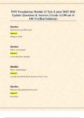 PSW Foundations Module 12 Test (Latest 2025/ 2026 Update) Questions ...