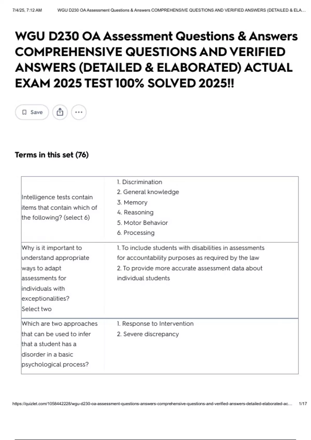 WGU D230 OA Assessment Questions & Answers COMPREHENSIVE QUESTIONS AND VERIFIED ANSWERS ...