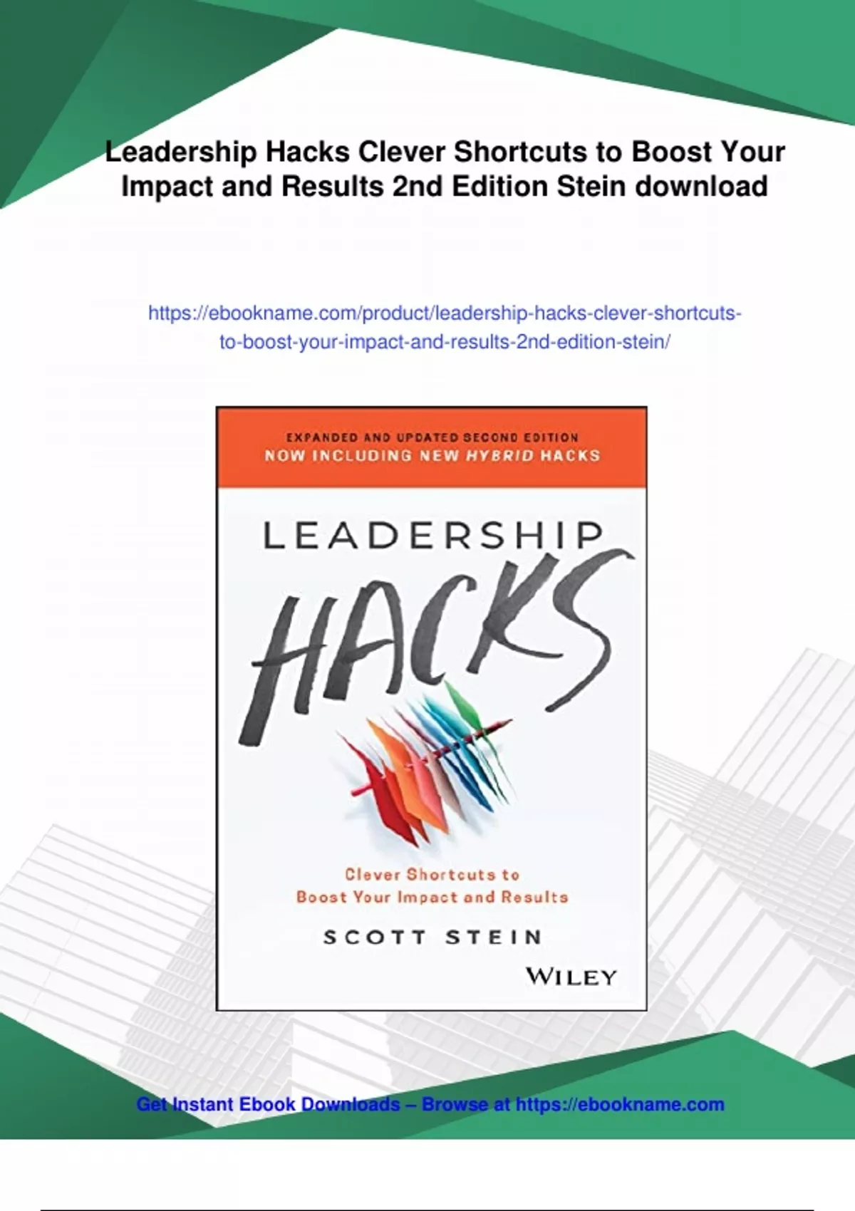 Summary Leadership Hacks Clever Shortcuts to Boost Your Impact and ...