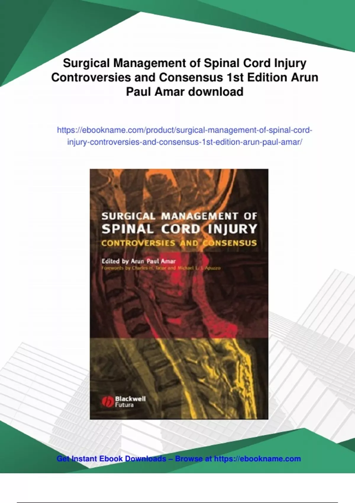 Summary Surgical Management of Spinal Cord Injury Controversies and ...