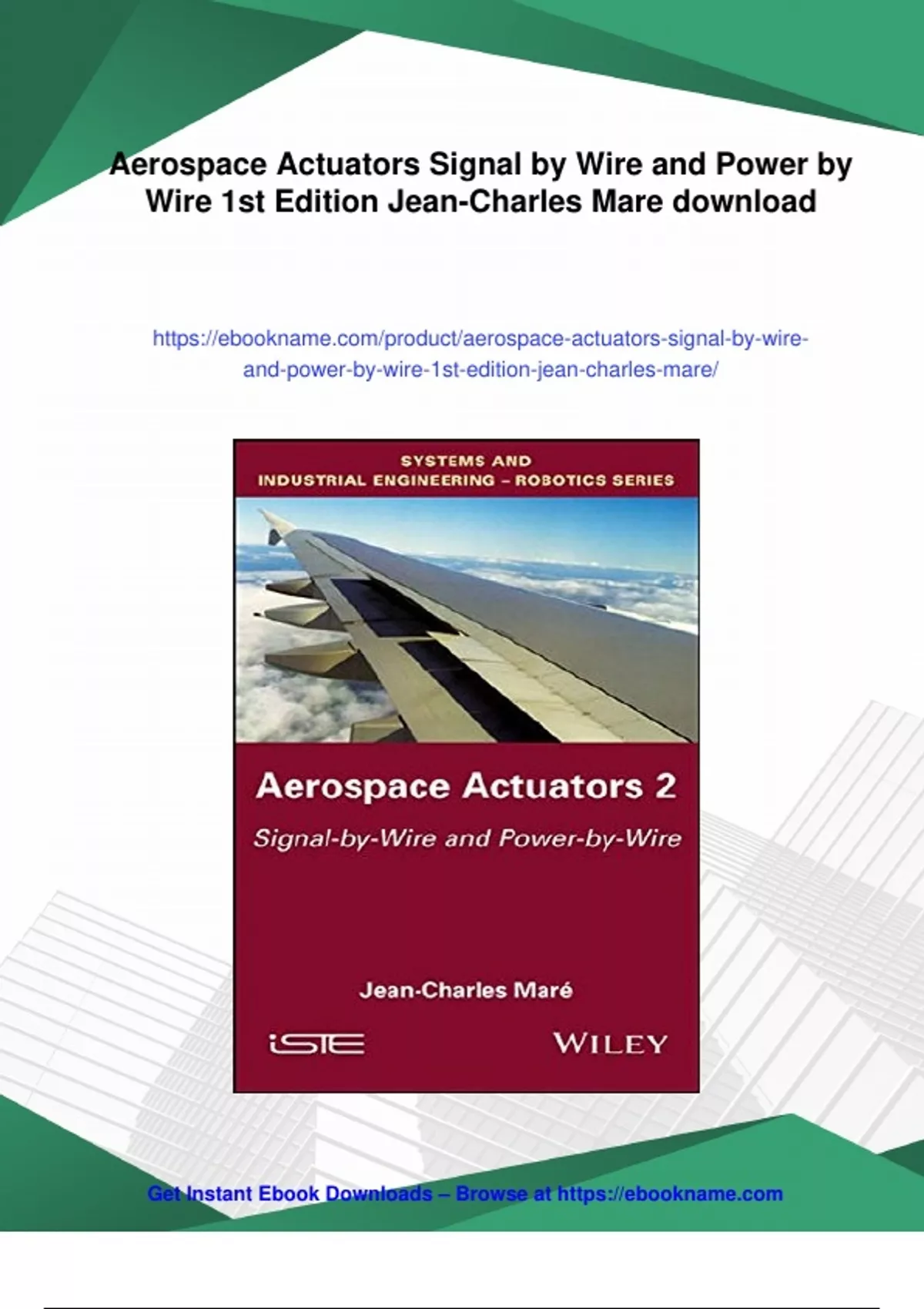 Summary Aerospace Actuators Signal by Wire and Power by Wire 1st ...