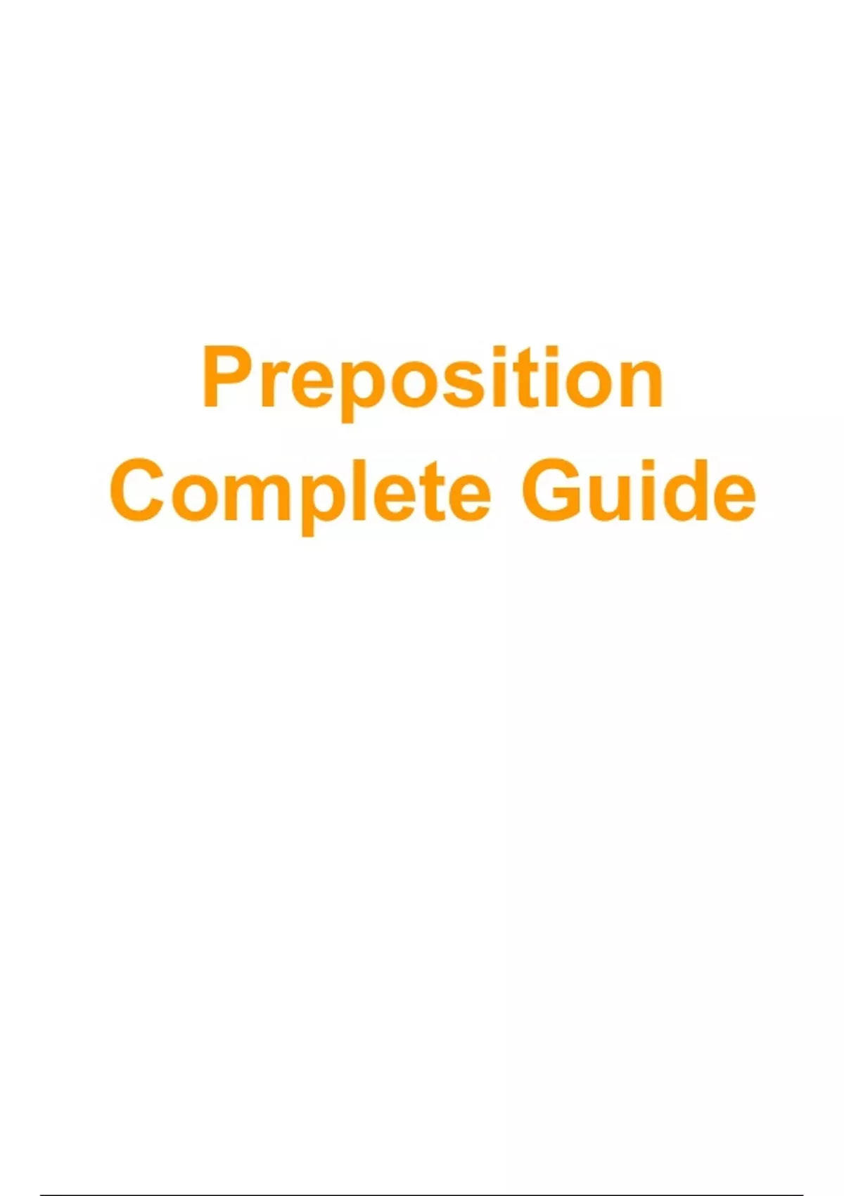 “Prepositions Made Easy: Complete Notes with Examples and Exercises ...