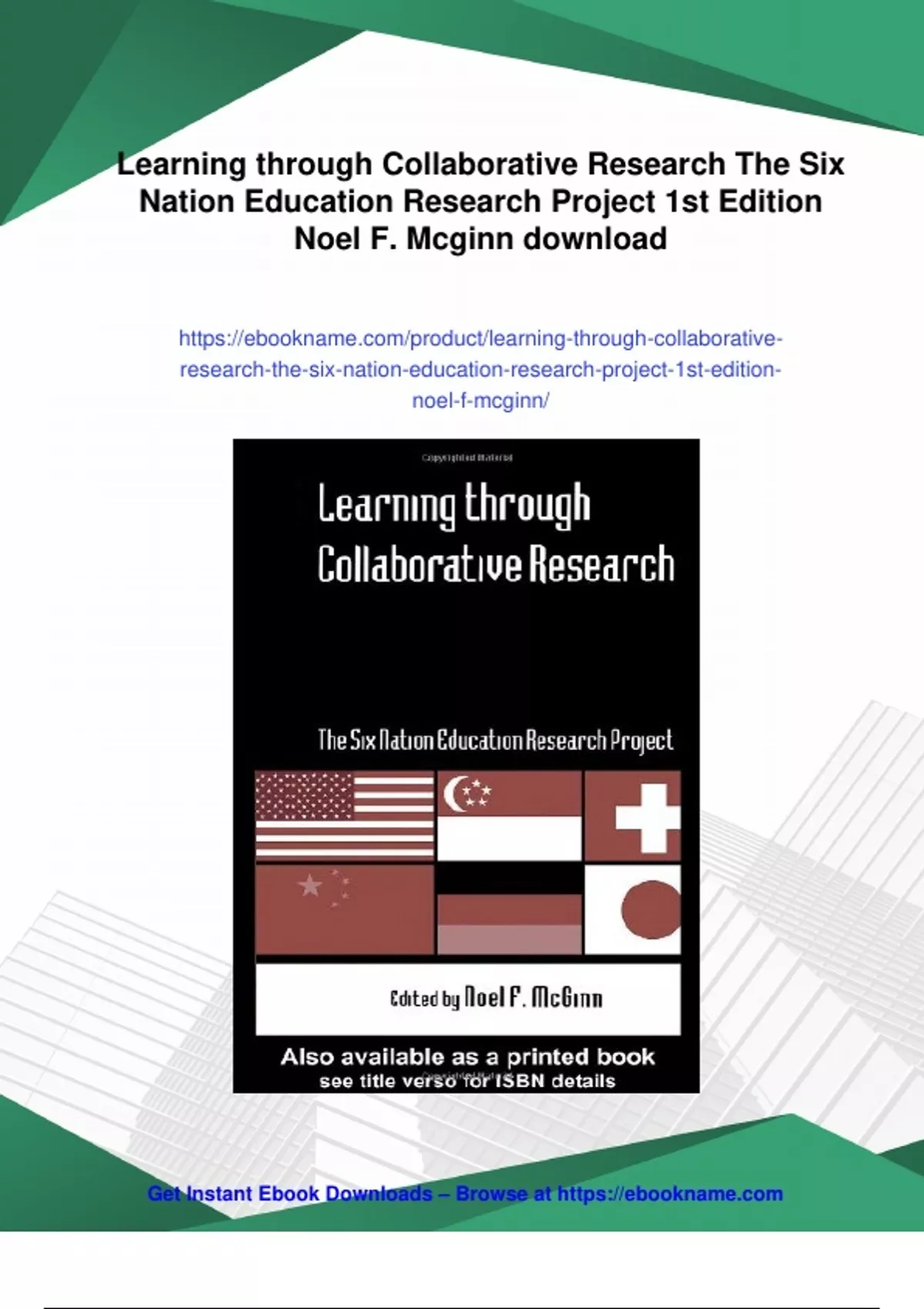 Summary Learning through Collaborative Research The Six Nation ...