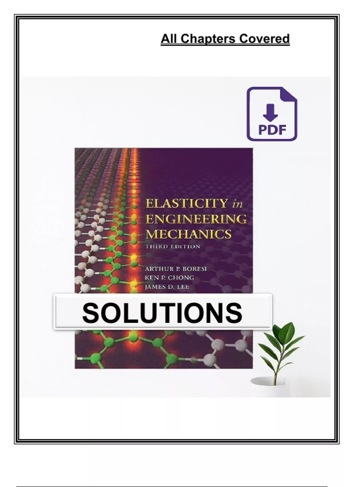 Elasticity in Engineering Mechanics – 3rd Edition (Boresi, 2011 ...