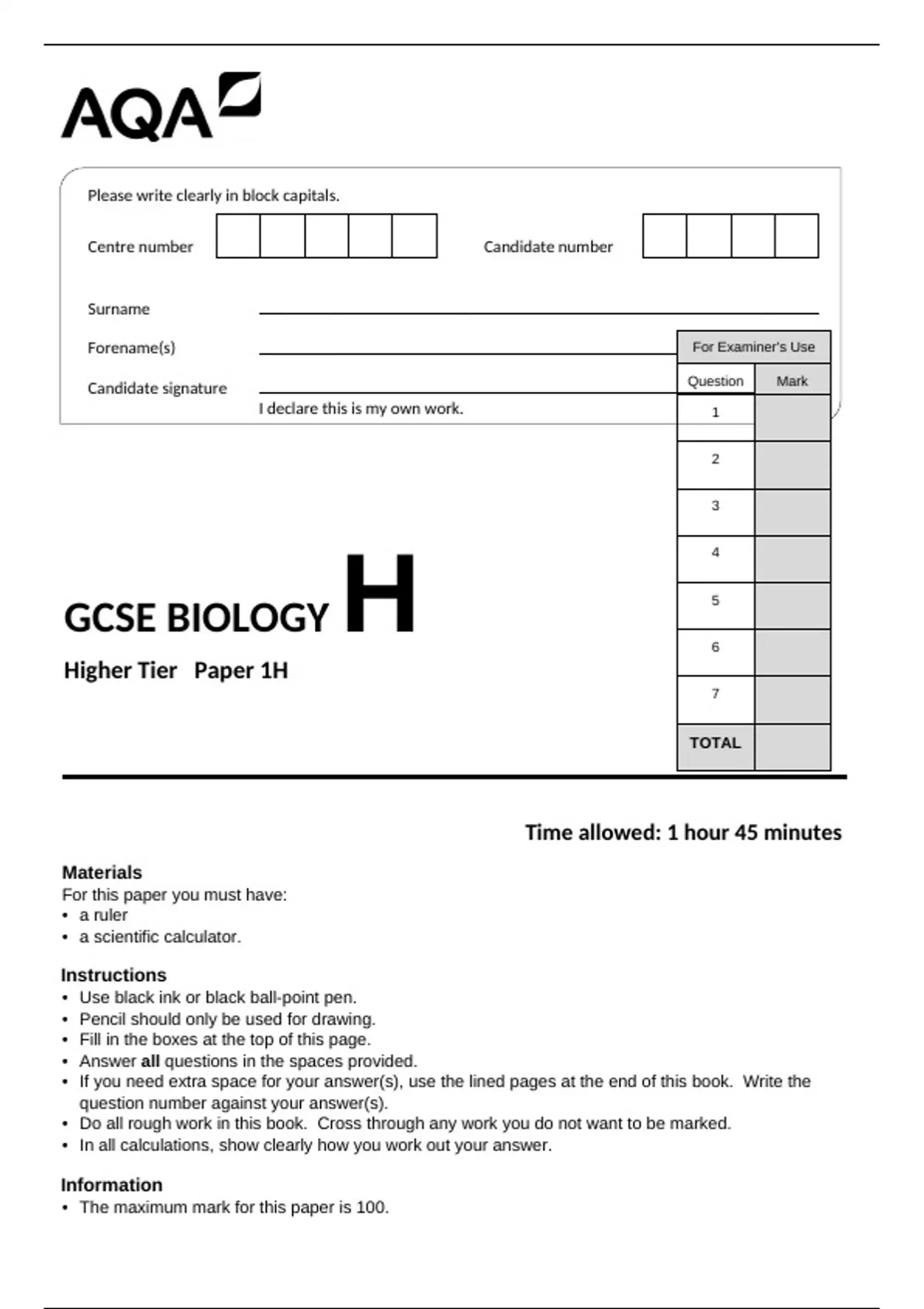 2025 GCSE Biology Mega Revision Pack CCEA, OCR, Edexcel & WJEC Past ...