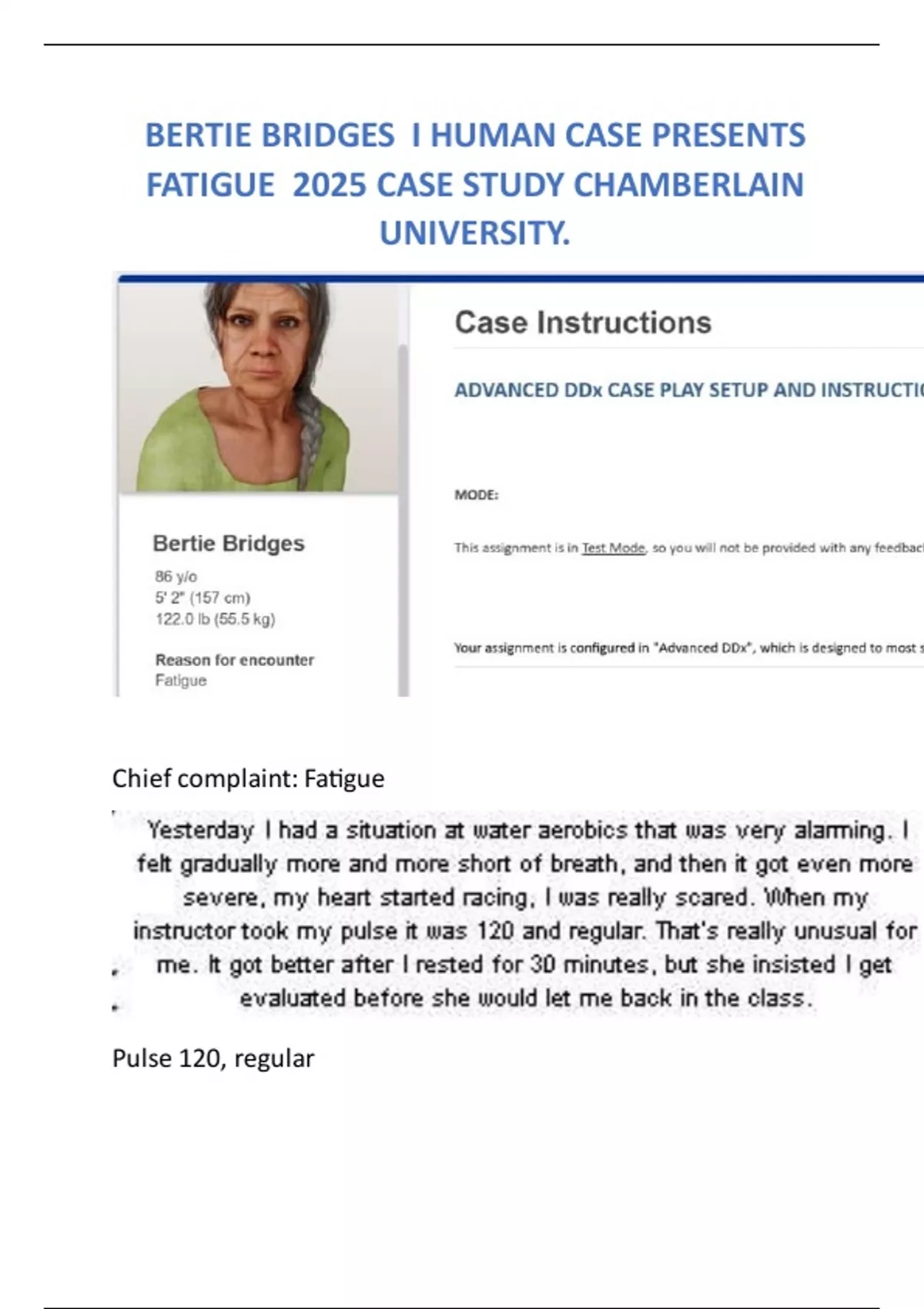 BERTIE BRIDGES I HUMAN CASE PRESENTS FATIGUE 2025 CASE STUDY ...