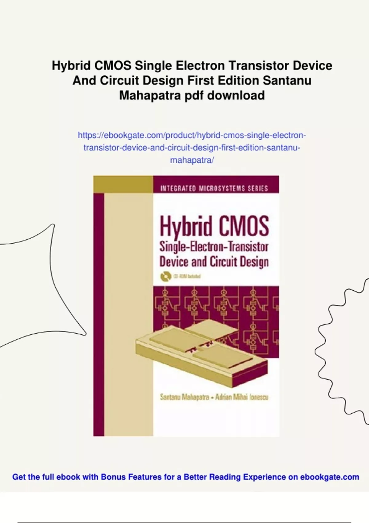 Summary Hybrid CMOS Single Electron Transistor Device And Circuit ...