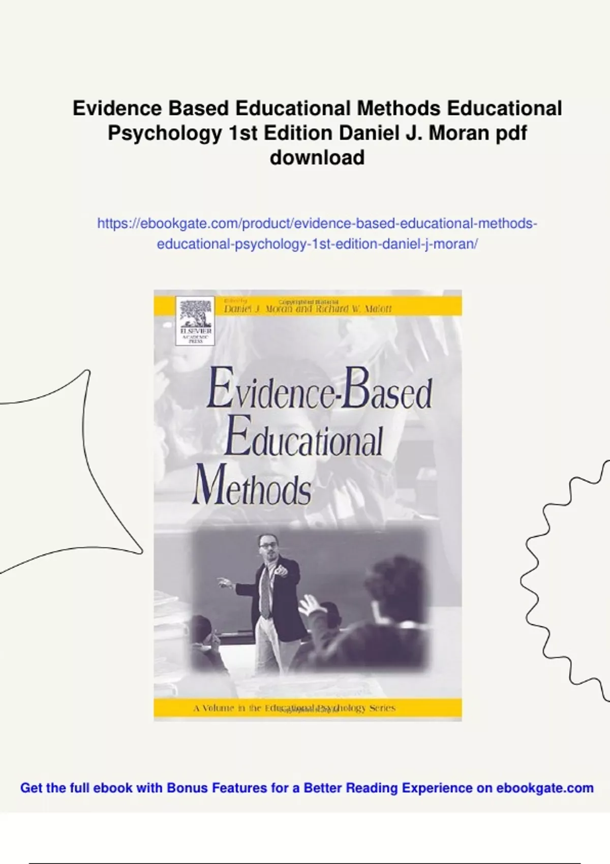 Summary Evidence Based Educational Methods Educational Psychology 1st ...