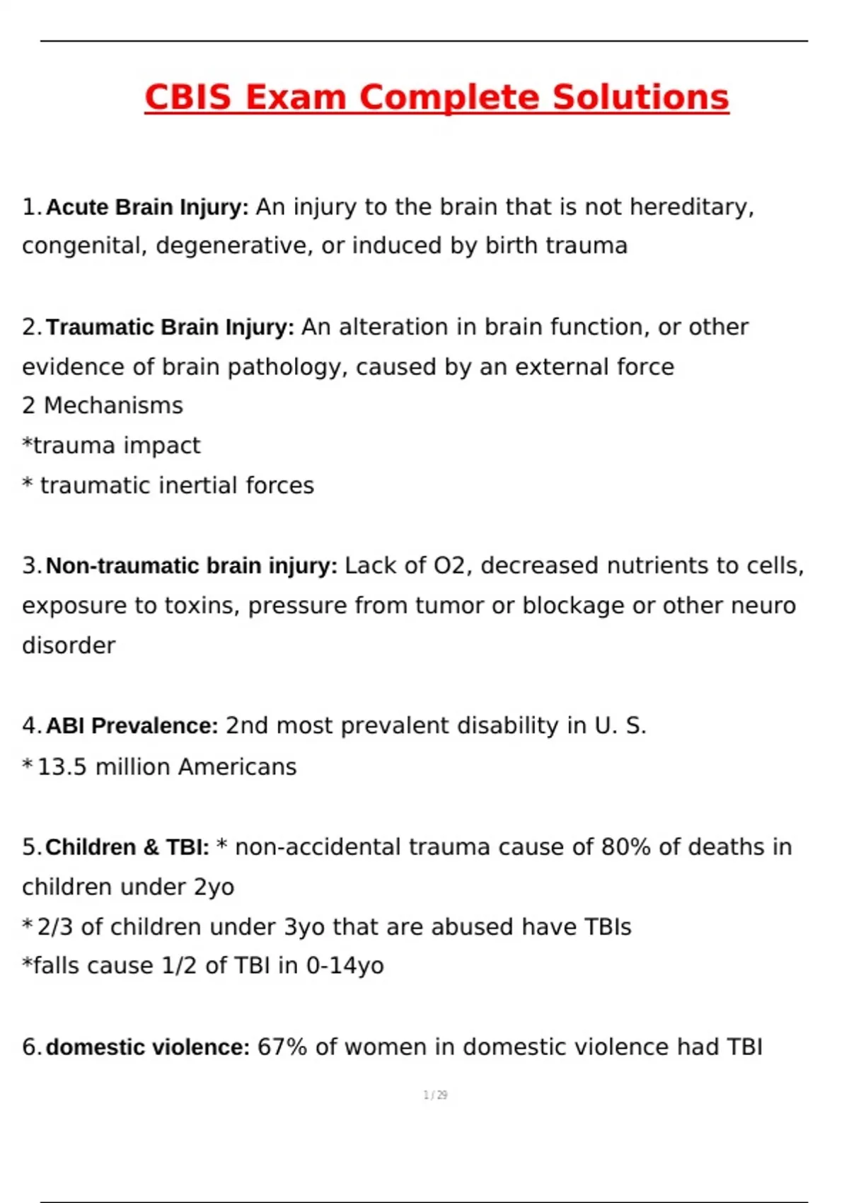 CBIS Exam Actual 2025 Questions and Verified Answers (2025 / 2026)/ A+ GRADE COMPLETE - CBIS ...