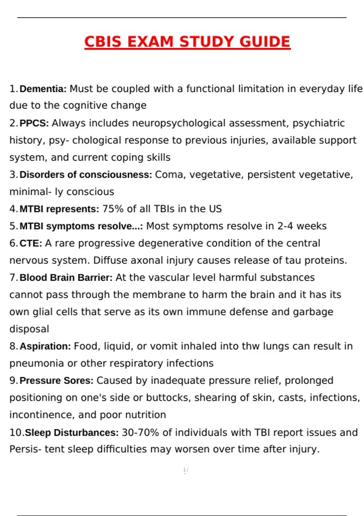 CBIS Exam Study Guide Actual 2025 Questions and Verified Answers (2025 / 2026)/ A+ GRADE ...